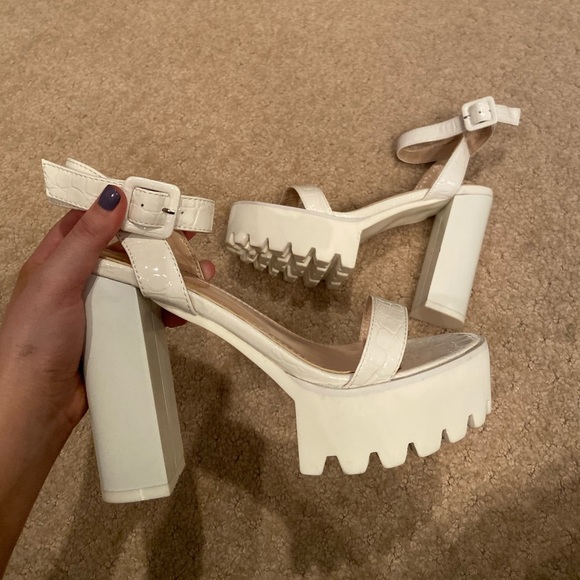 Public Desire | Shoes | White Platforms | Poshmark